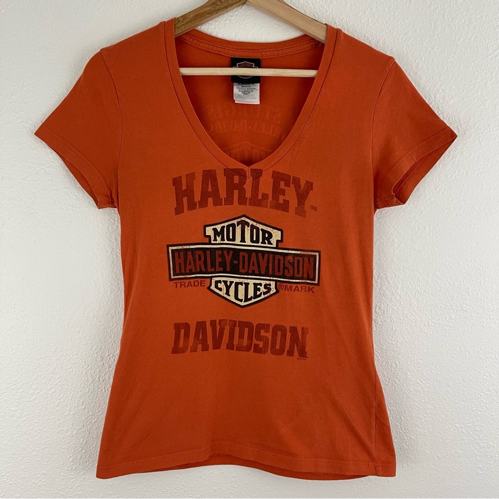 Harley Davidson Orange Sturgis South Dakota Logo V Ne… - Gem